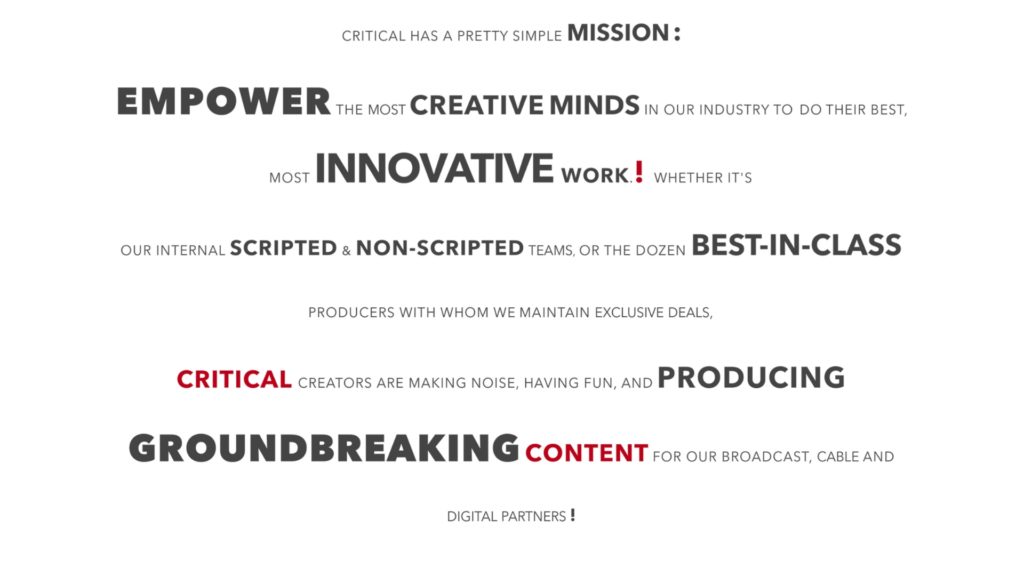 Critical Content